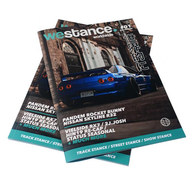 Art Paper Custom Magazine Printing Services Gloss coated C2S Art paper